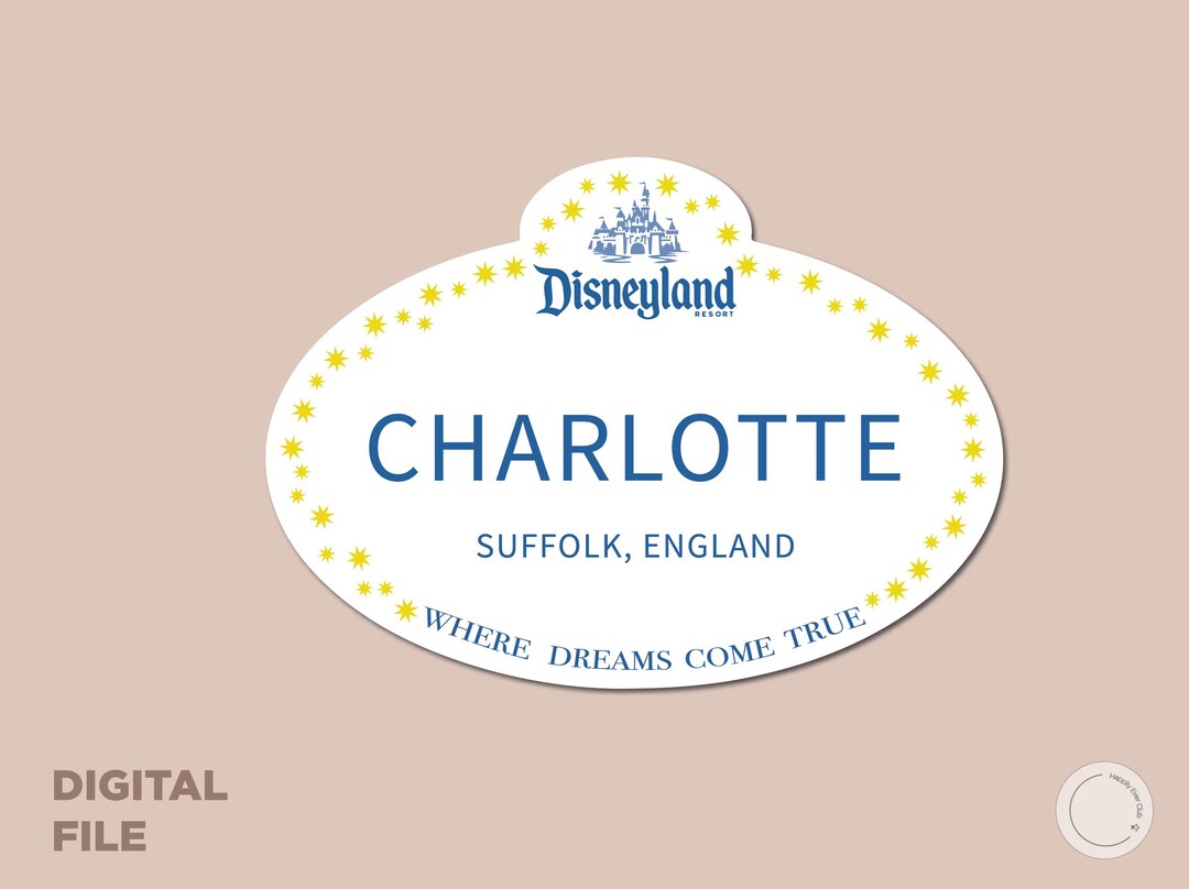 Cast Member Badge Signs Name Tag SVG Disneyworld Cricut | Land ...