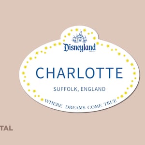 Cast Member Badge Signs Name Tag SVG Disneyworld Cricut | Land ...