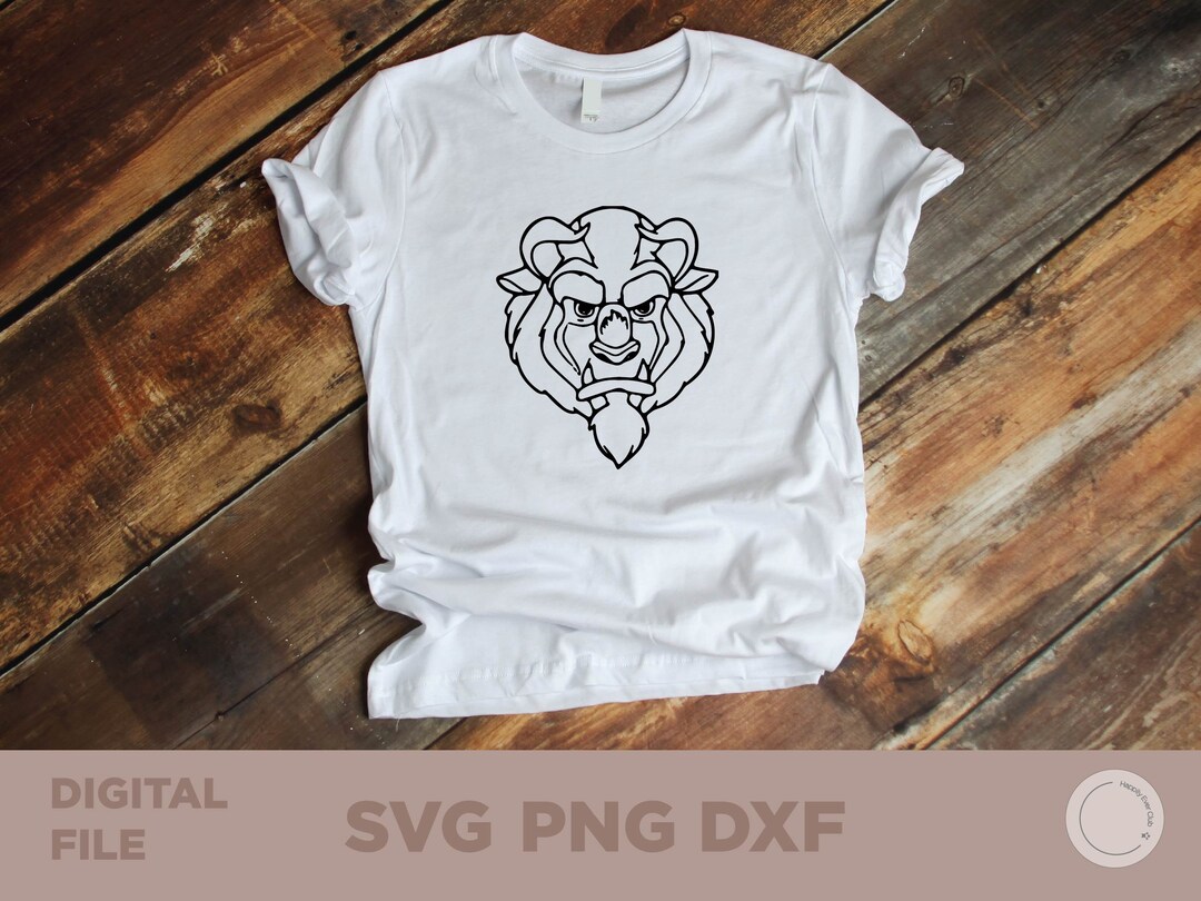 Beast Face Digital Download SVG PNG DXF Disneyworld Cricut Cut File - Etsy