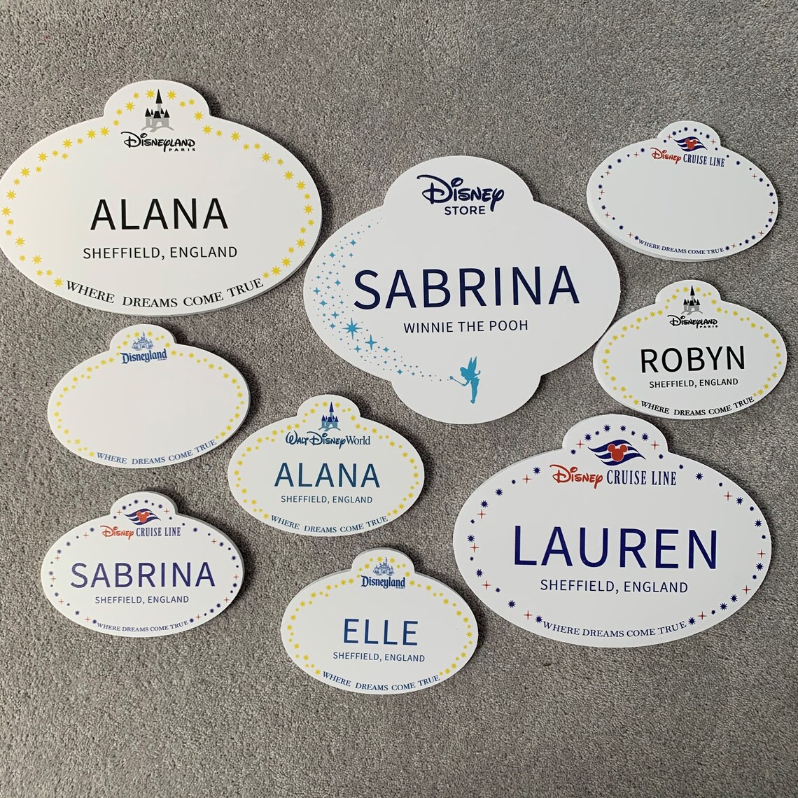 WDW Cast Member Badge Signs Name Tag SVG Disneyworld Cricut - Etsy