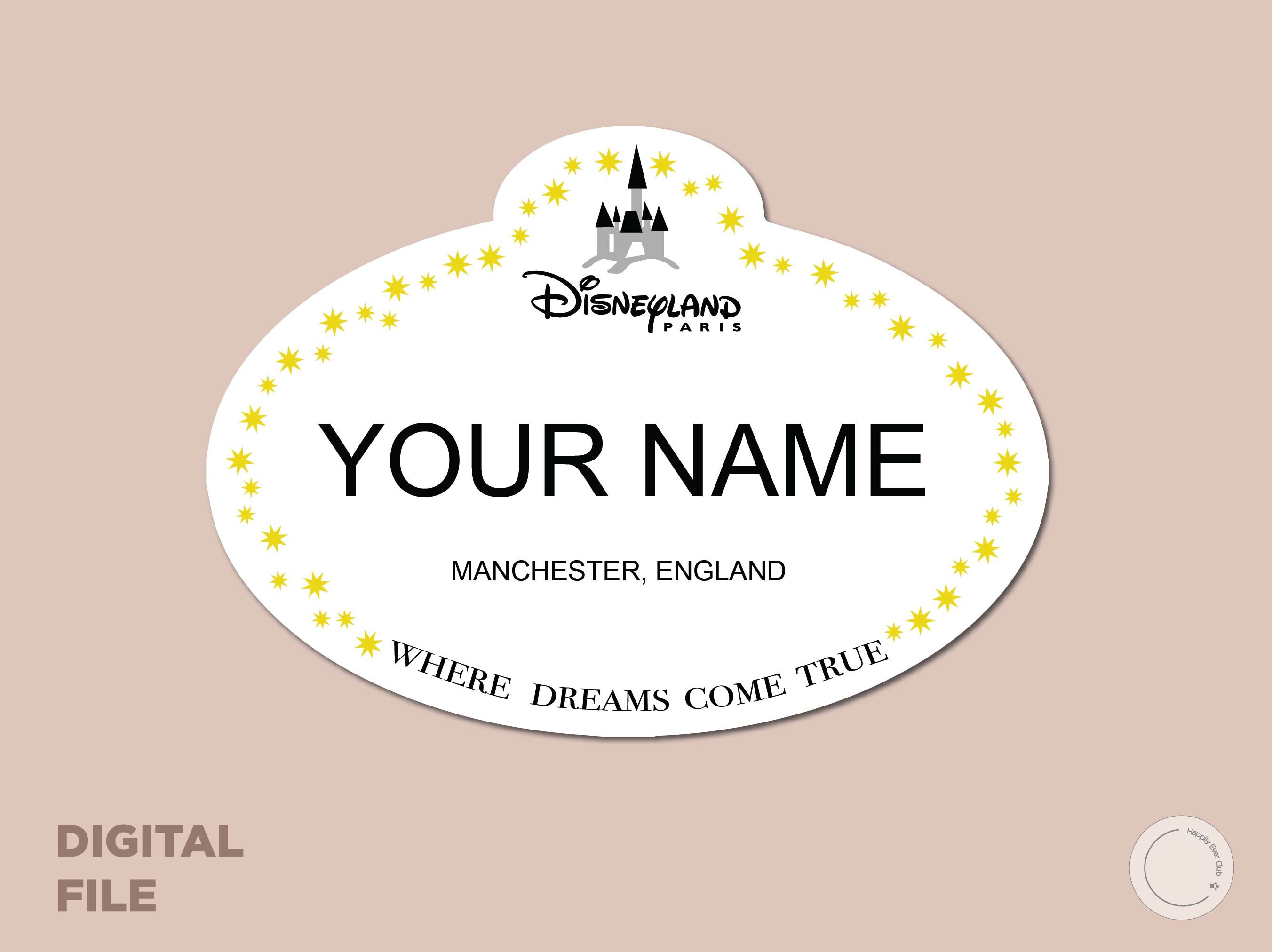 DLP Cast Member Badge Signs Name Tag SVG Disneyworld Cricut - Etsy