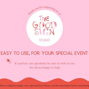 Retro Pink and Red Welcome Sign, Instant 70s Wedding Signage, Groovy ...