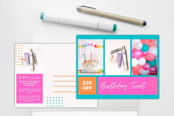 MONAT Birthday Postcard Birthday Treat Digital Files | Etsy
