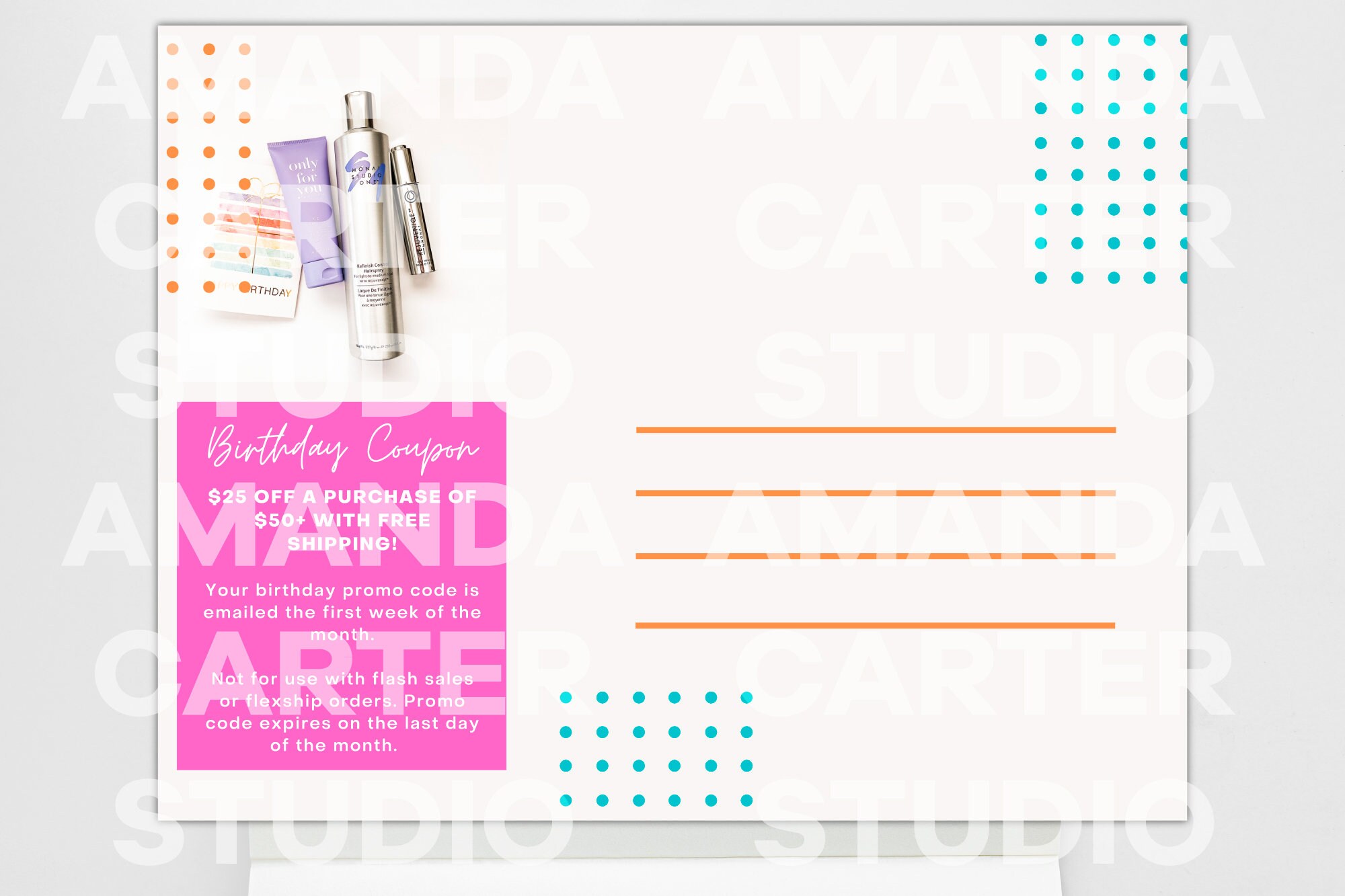 MONAT Birthday Postcard - Birthday Treat - Digital Files - Etsy