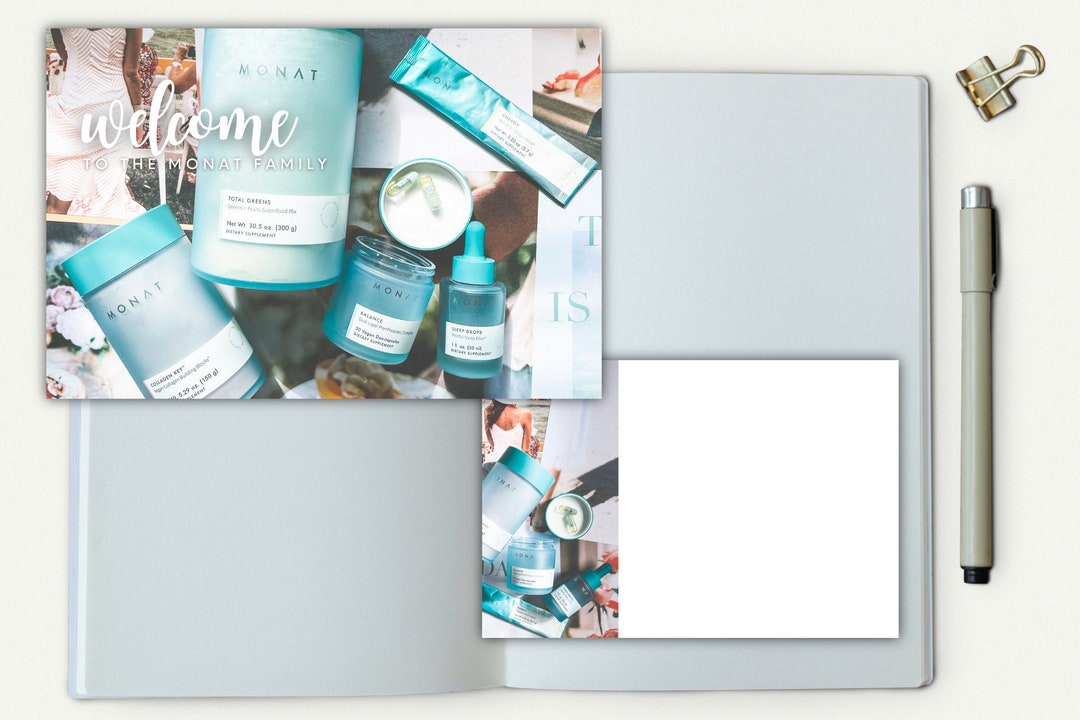 MONAT Welcome Postcard, Wellness Archivos Digitales - Etsy España