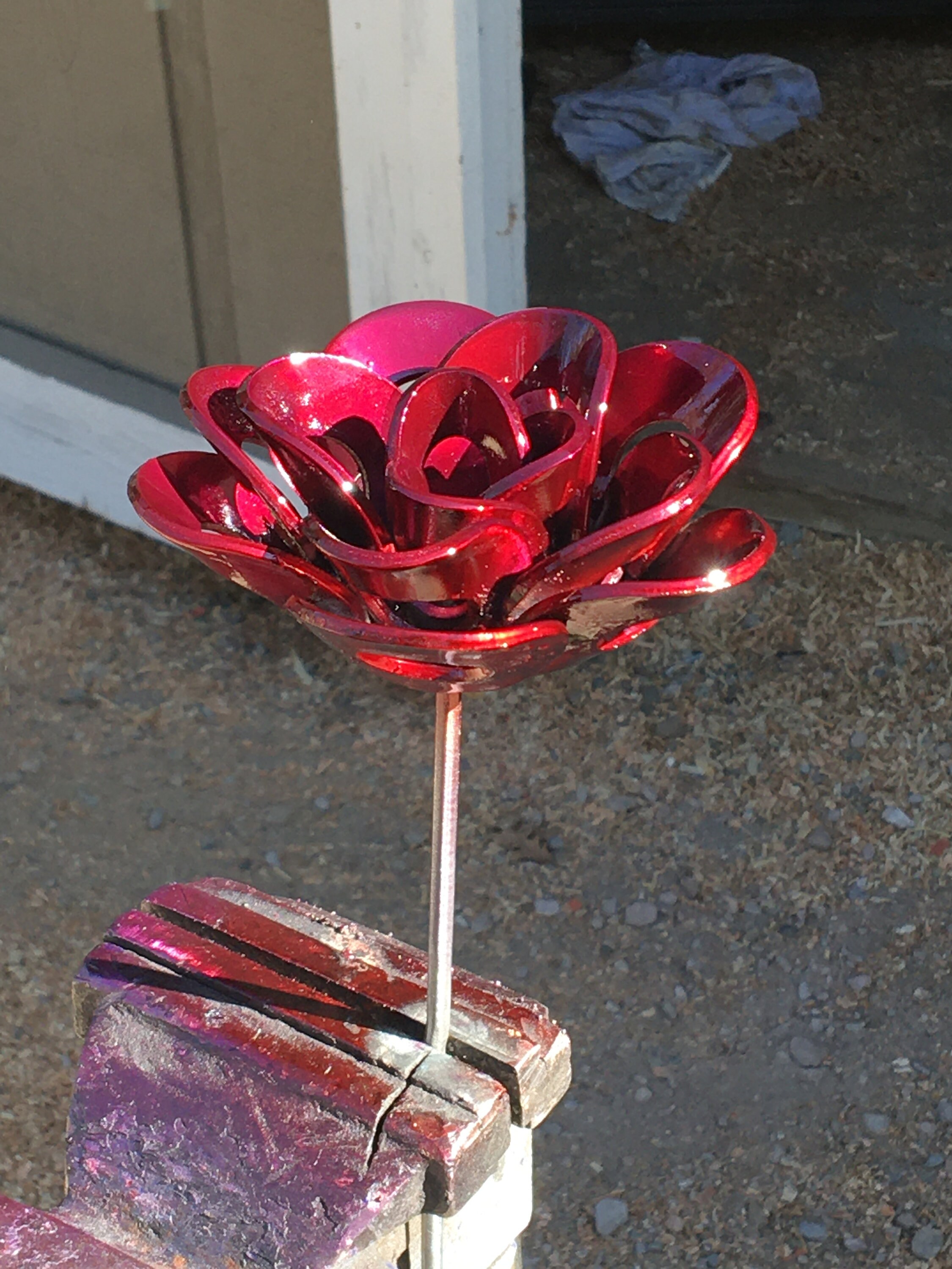 Hand Made Rose Out of Washers - Etsy