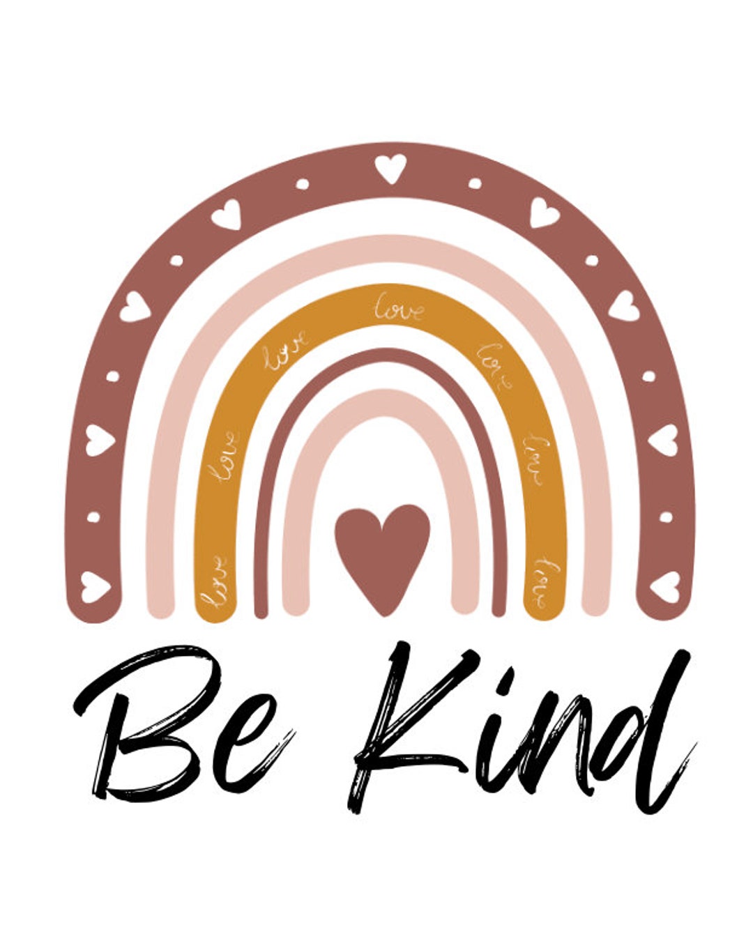 Be Kind Boho Rainbow Svg, Png, Be Kind, Rainbow, Boho Svg, Png - Etsy