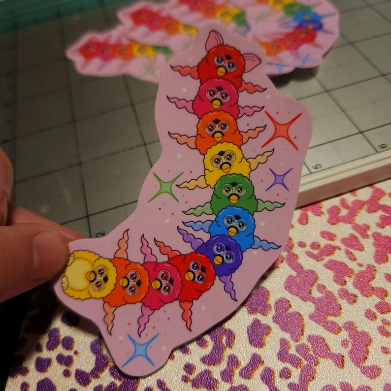 Furby Centipede Sticker - Etsy