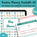 Teacher's Planner Printable Set, Class Planner, Grade Tracker, PDF ...