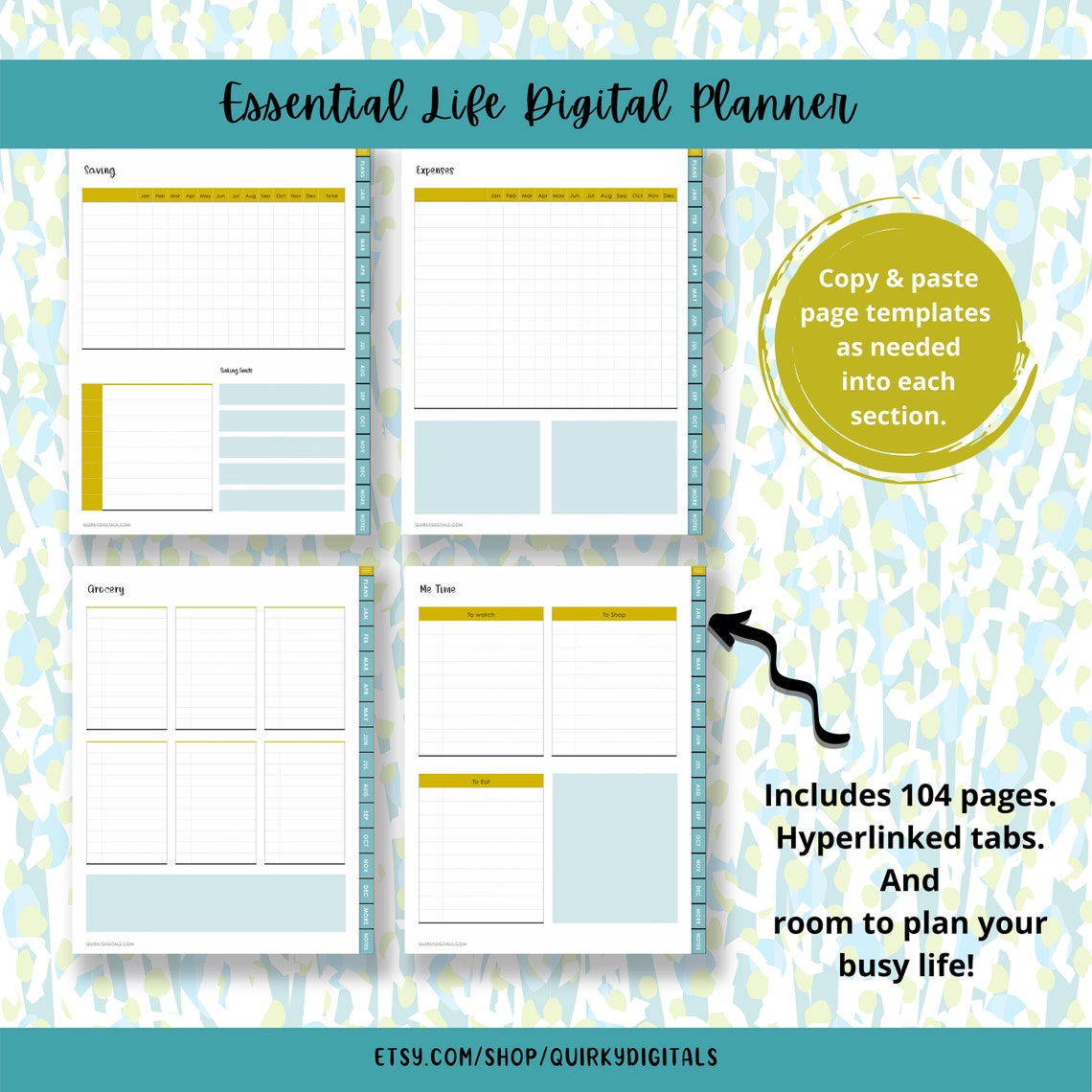 Essential Digital Life Planner Bundle - Etsy