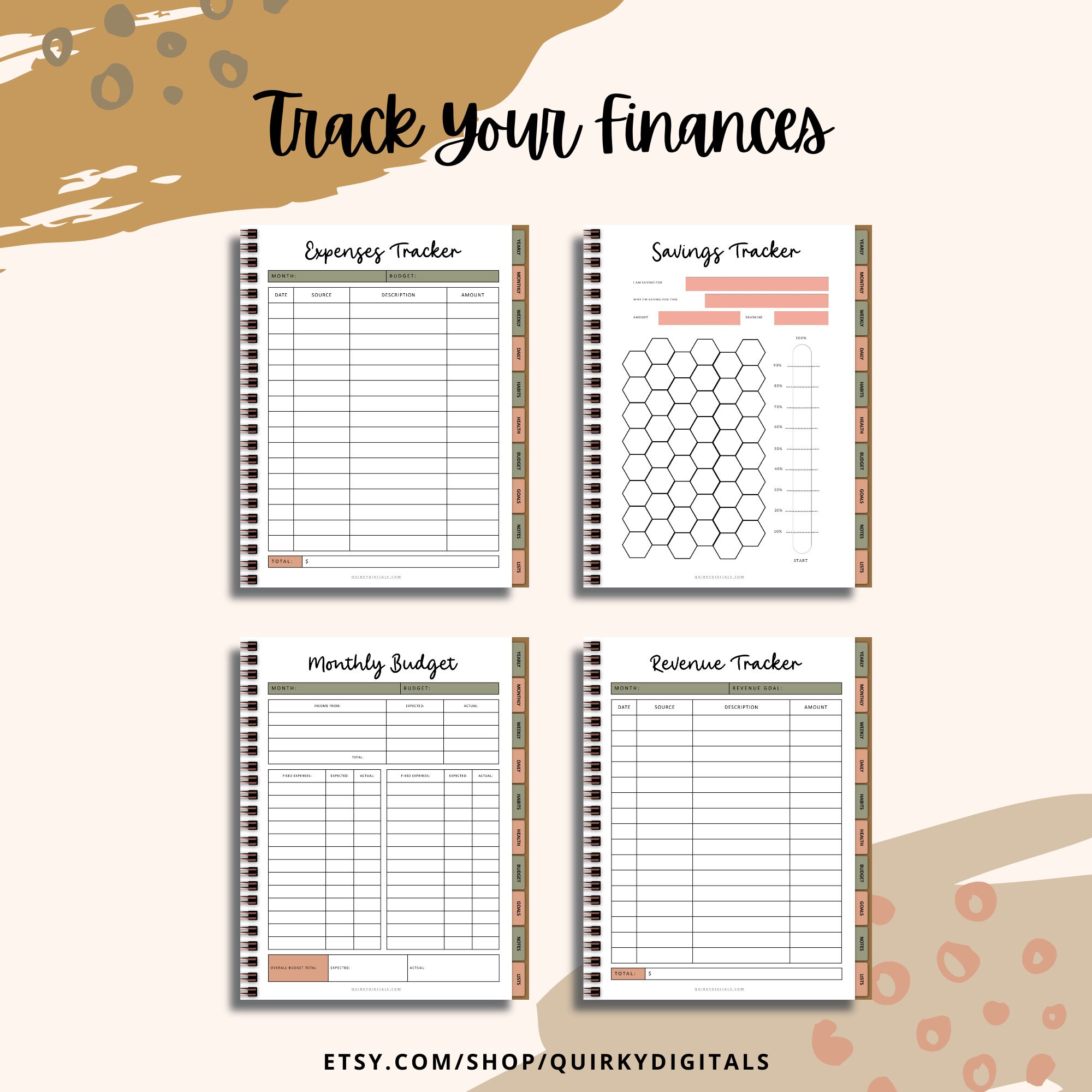 Undated Boho Digital Planner, Pdf Planner, Goodnotes Planner, iPad ...