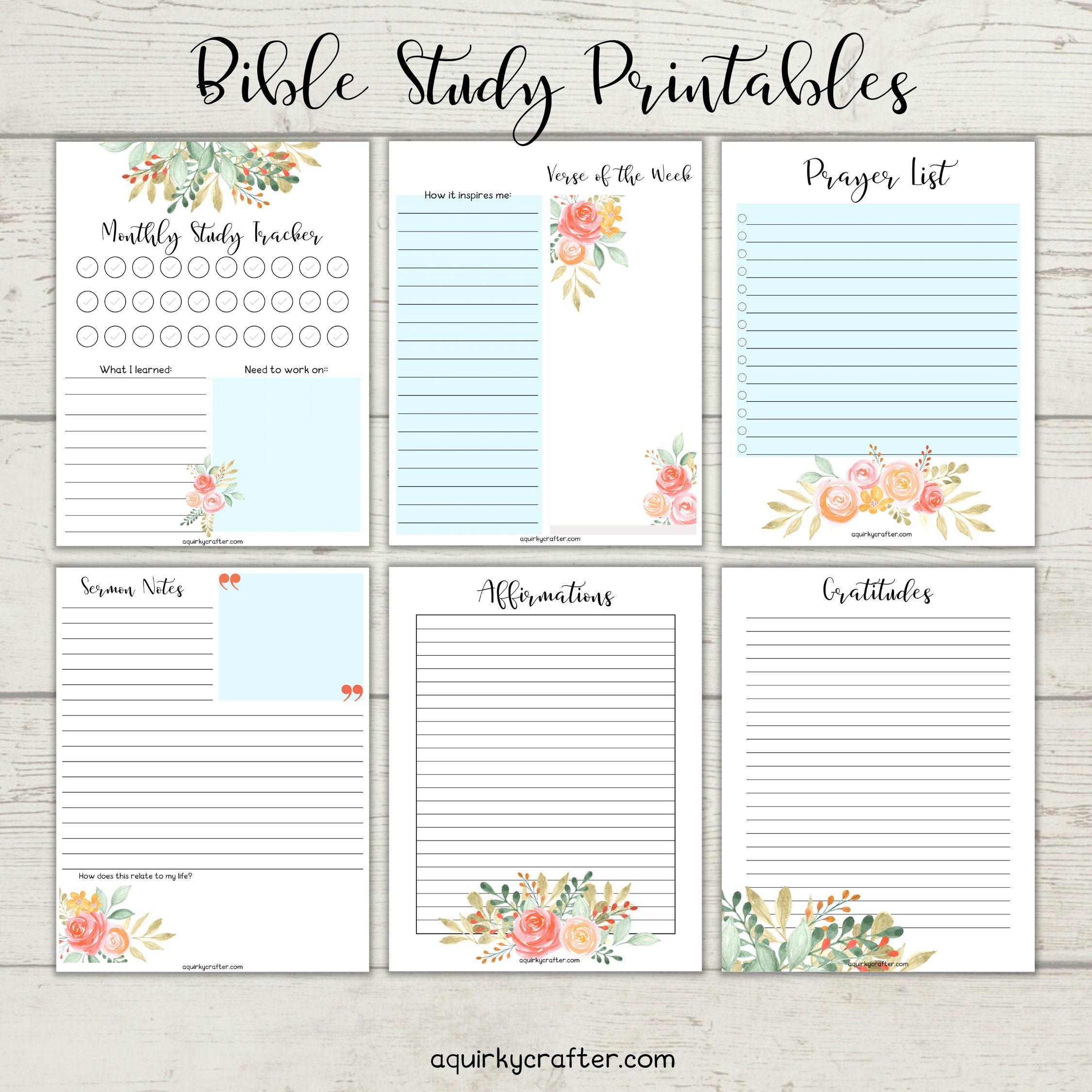 Bible Study Printables - Etsy
