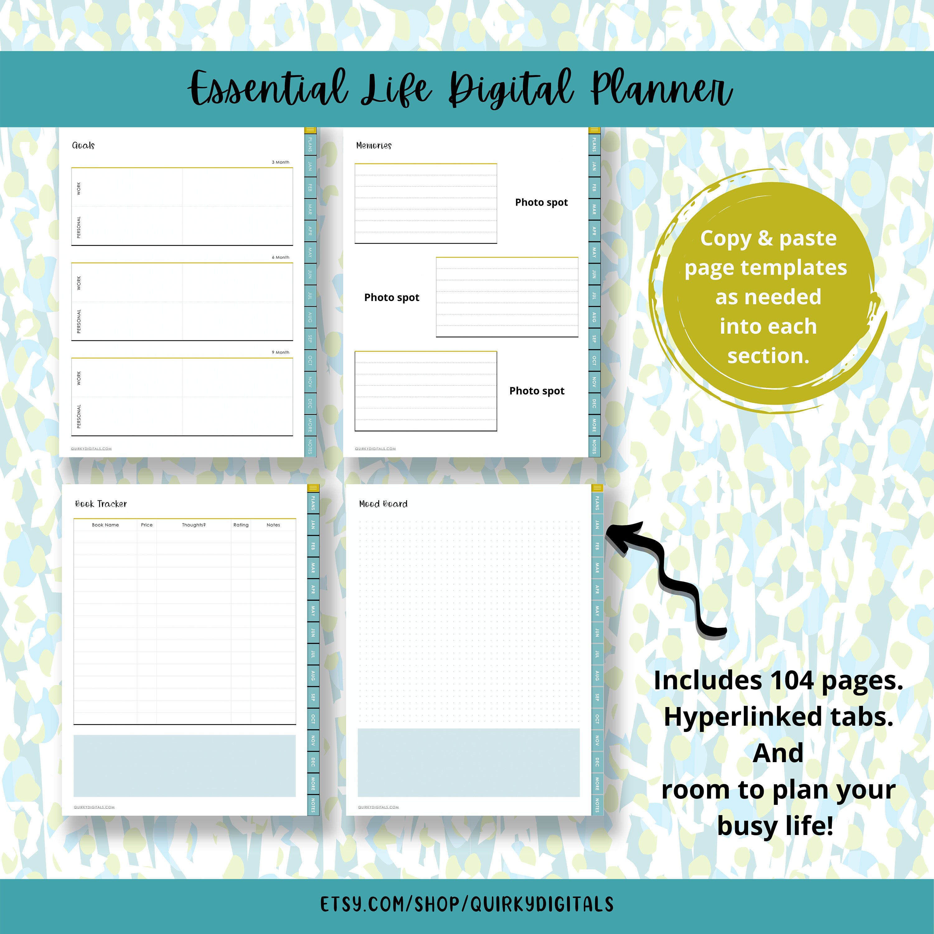 Essential Digital Life Planner Bundle - Etsy