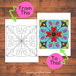 Color Stress Away Mandala Coloring Book - Etsy