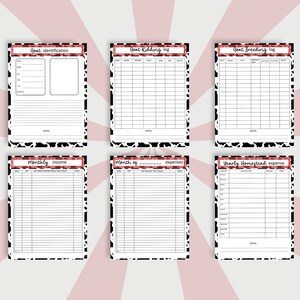 Homestead Management Printable Set Version 2, Pdf Printable, Homestead ...