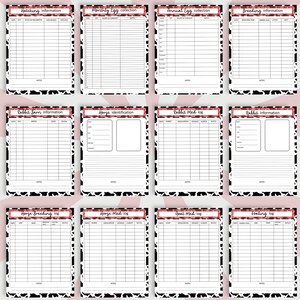 Homestead Management Printable Set Version 2, Pdf Printable, Homestead ...