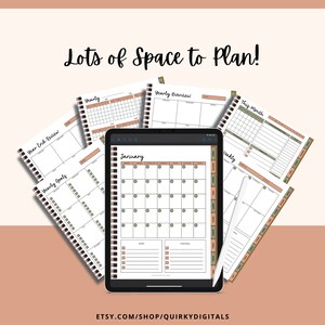 Undated Boho Digital Planner, Pdf Planner, Goodnotes Planner, iPad ...