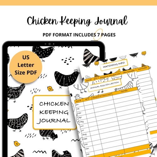 Backyard Chicken Keeping Pdf Printable Chicken Eggs Raising - Etsy
