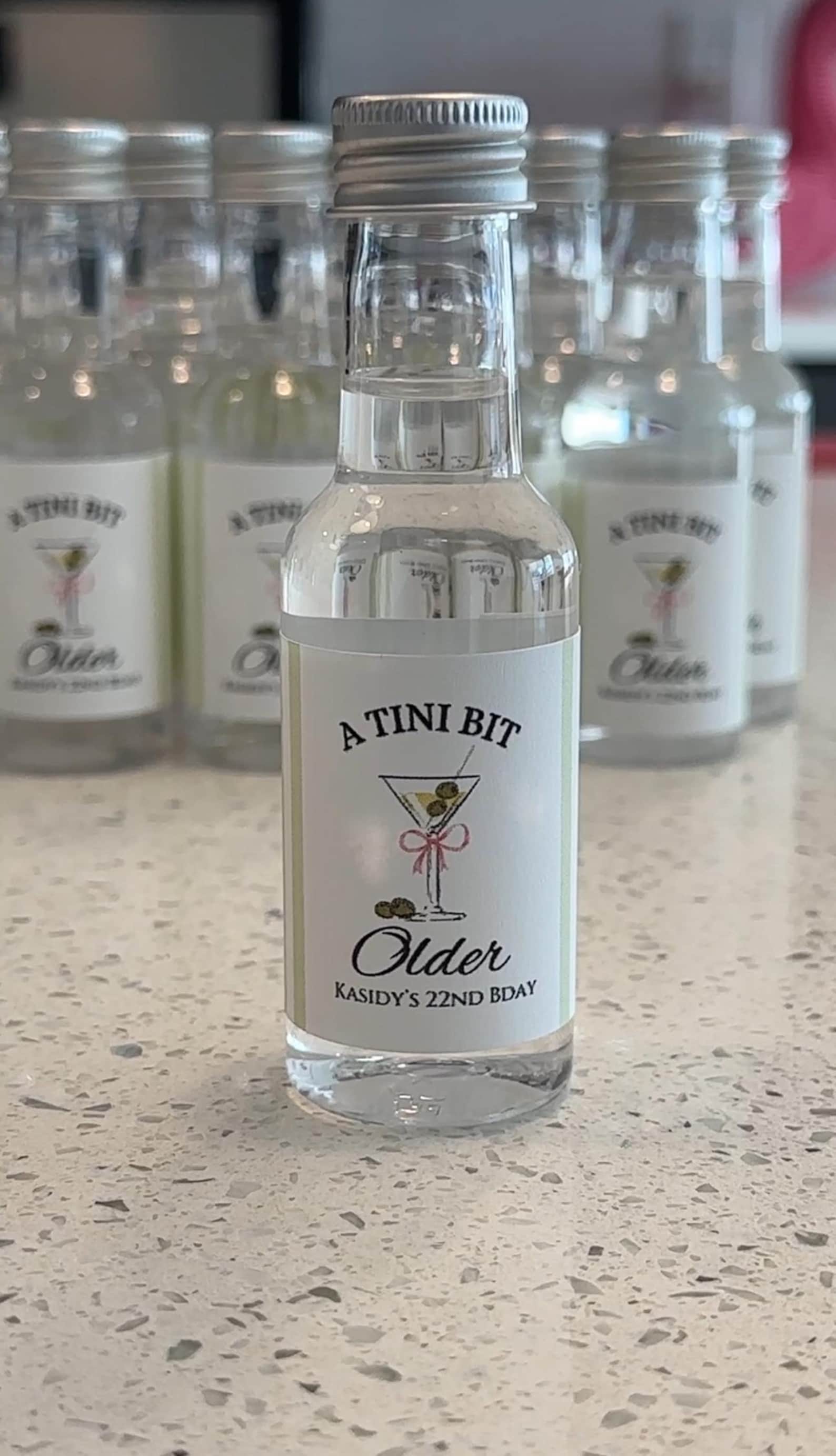 A Tini Bit Older Shooter Mini Bottle - Etsy