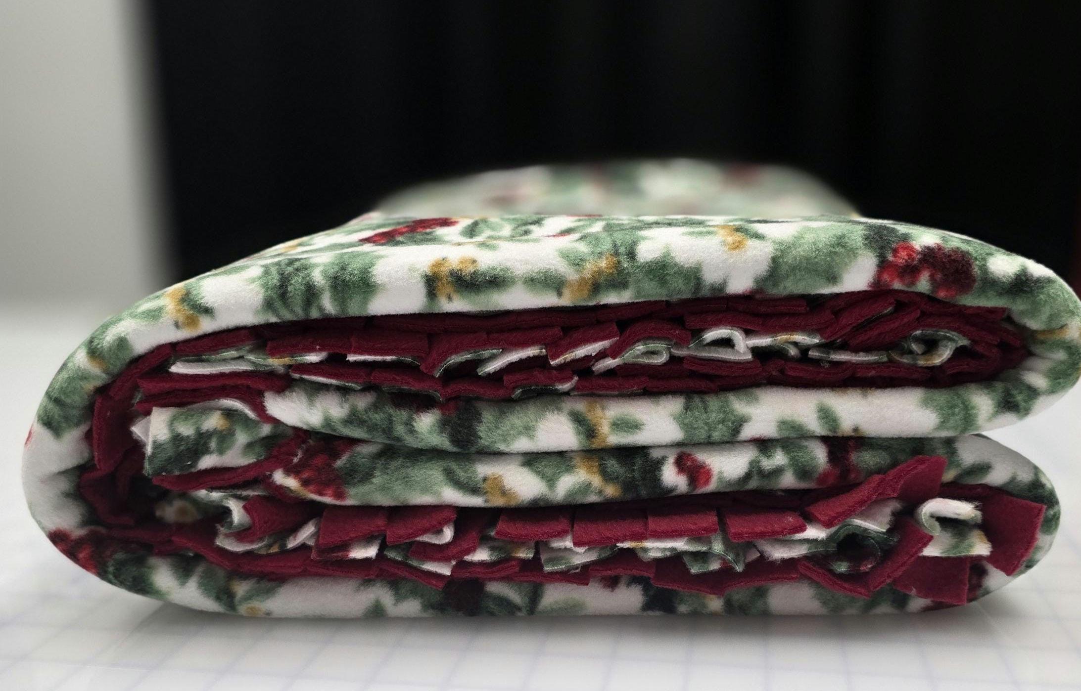 Double Layer Anti Pill Fleece Holly Berries Blanket - Etsy