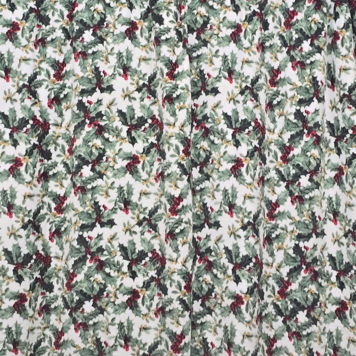 Double Layer Anti Pill Fleece Holly Berries Blanket - Etsy