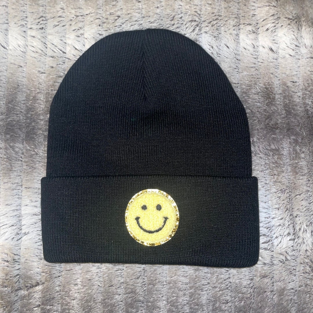 Smiley Face Beanie Smiley Face Hat Smiley Beanie Winter - Etsy