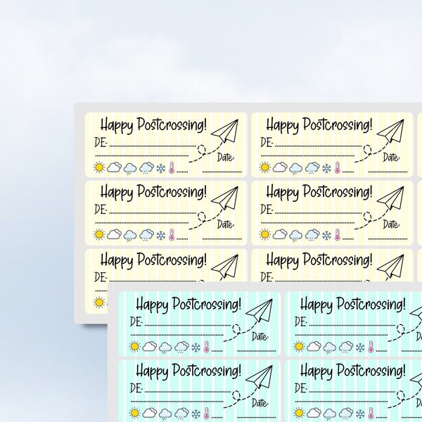 Postcrossing Sticker - Etsy