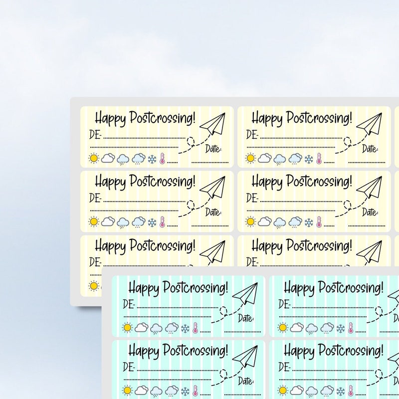 Postcrossing Sticker - Etsy