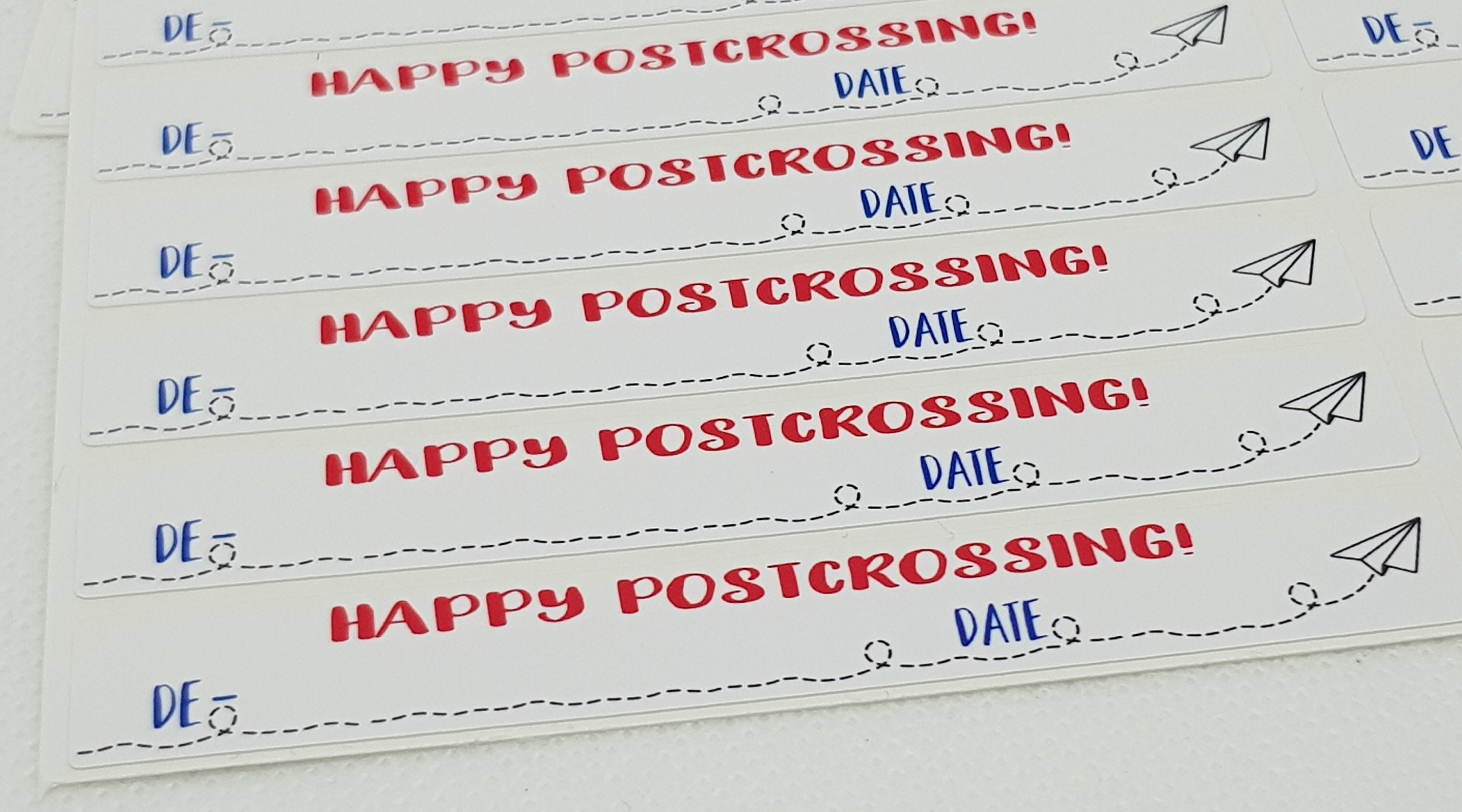 Postcrossing Aufkleber Sticker Happy Postcrossing mit | Etsy