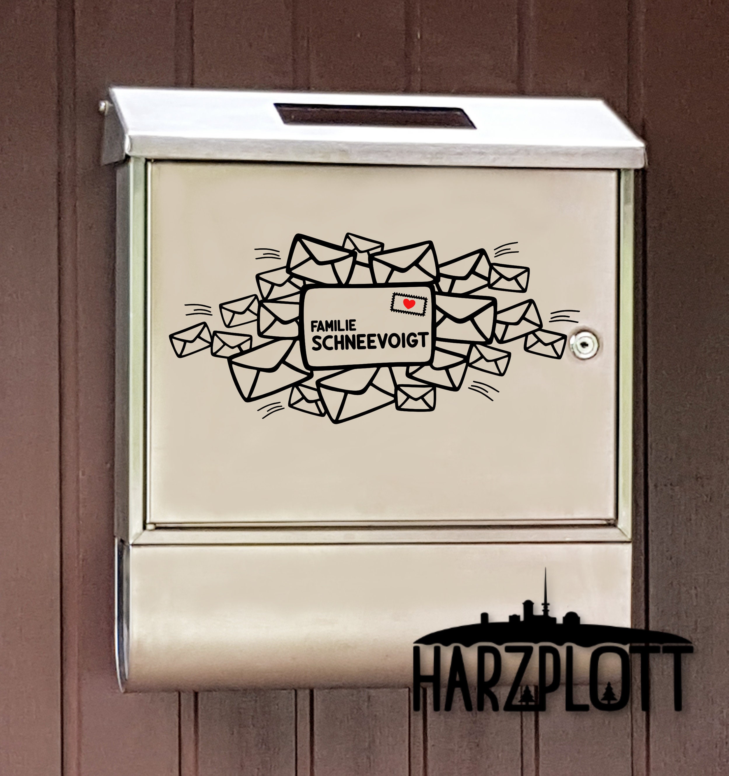 Pegatinas / pegatinas para buzón con el nombre como se desee | Etsy