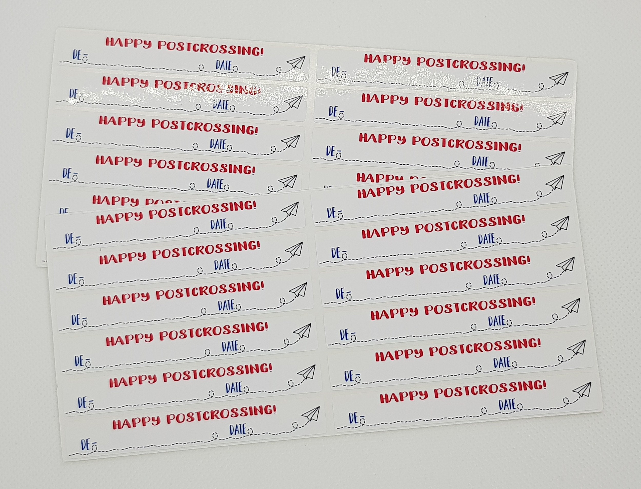 Postcrossing Aufkleber Sticker Happy Postcrossing mit | Etsy