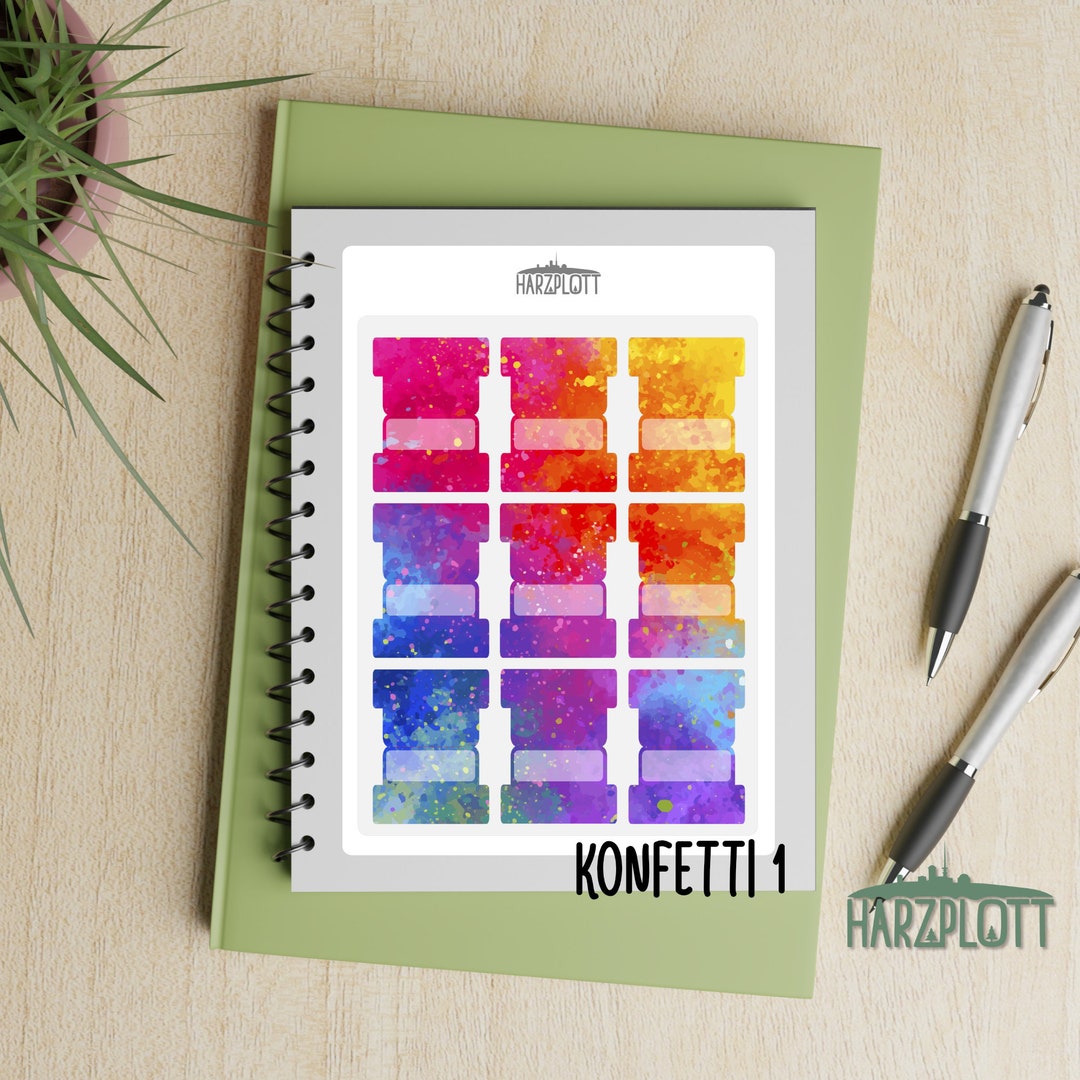 PLANNER BASICS Tabs Separator Divider Marker Stickers for - Etsy Australia