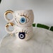 Evil Eye Espresso Ceramic Cup, Coffee Cup Ceramic, Evil Eye Ceramic ...