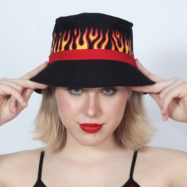 Flame Bucket Hat - Etsy
