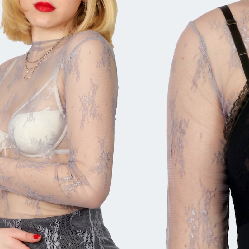 Sheer See Thru Tops Etsy