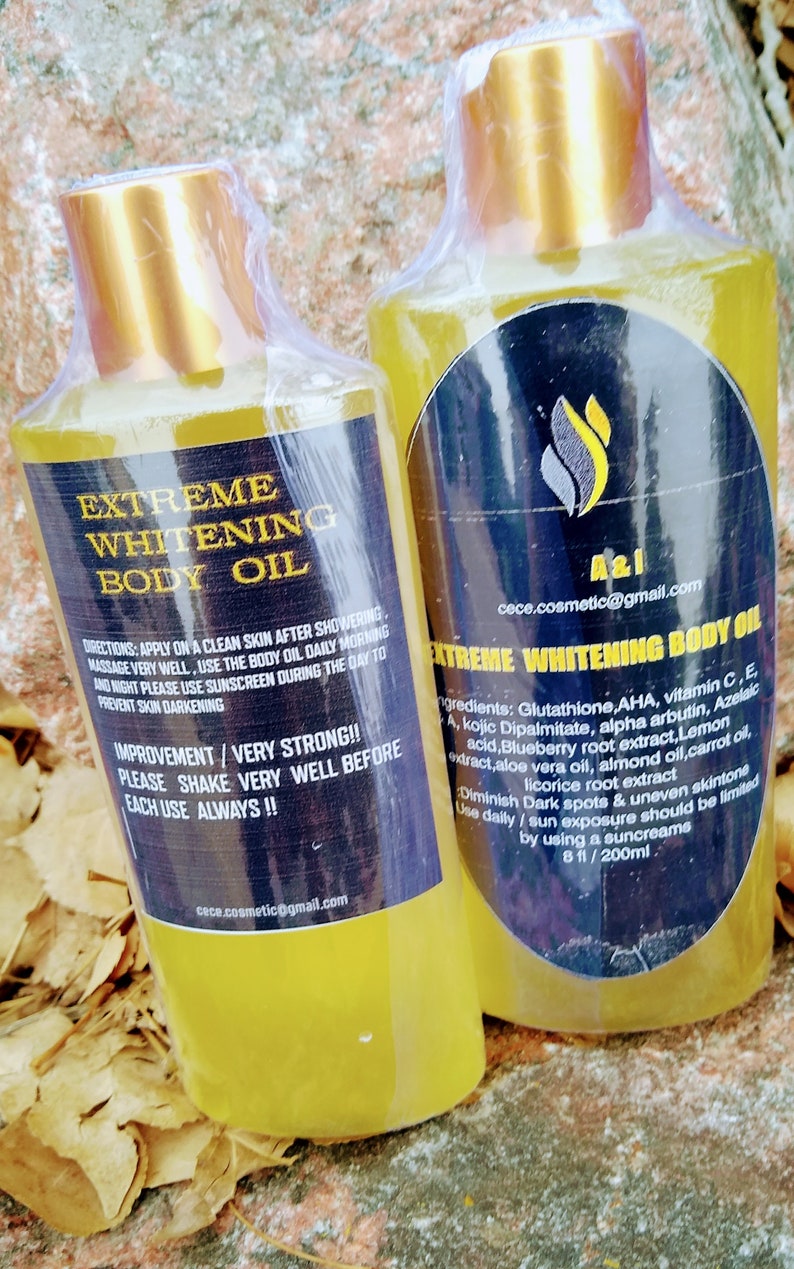 full body whitening oil