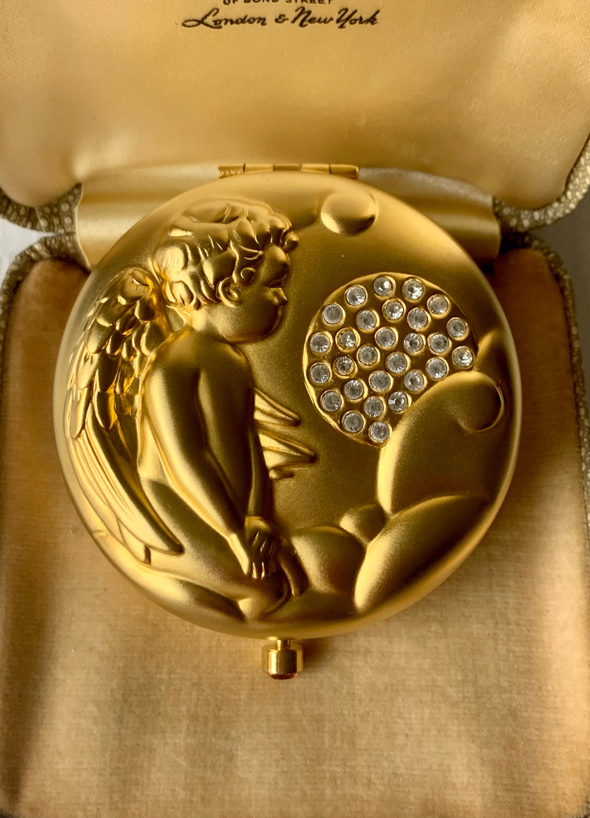 Vintage Cherub Compact, Estee Lauder Compact Mirror, Vintage ...