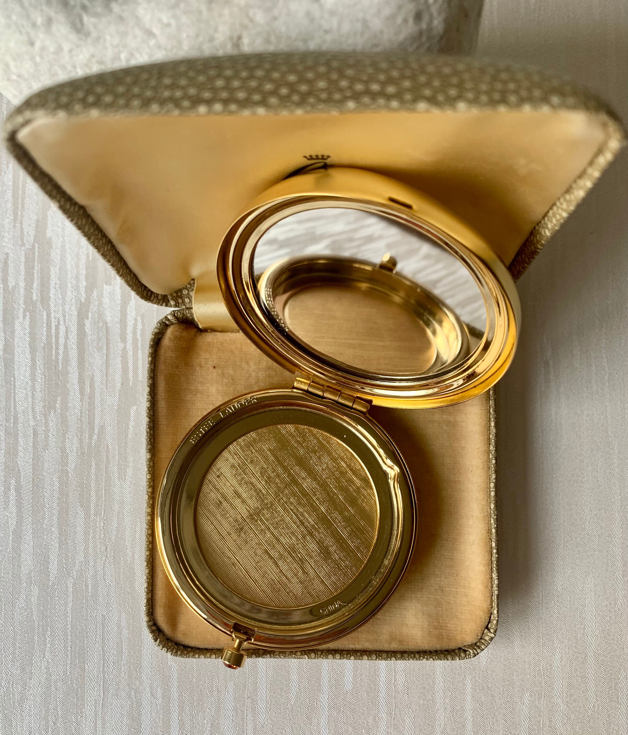 Vintage Cherub Compact, Estee Lauder Compact Mirror, Vintage ...