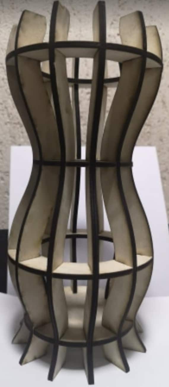 Wood Flower Pot Vector for Laser Cutting on Plywood - Etsy