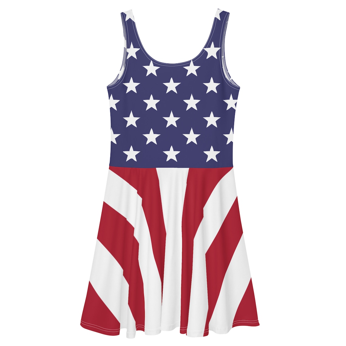 Patriotic American Flag Skater Dress - Etsy