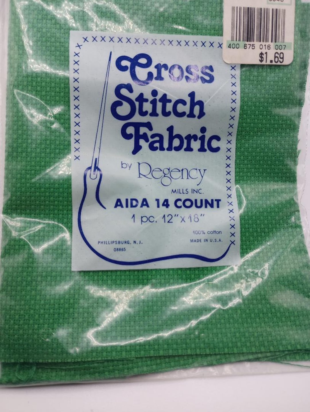 Aida, Regency Mills, Cross Stitch Fabric, 14 Count, 12x18, 100% Cotton ...