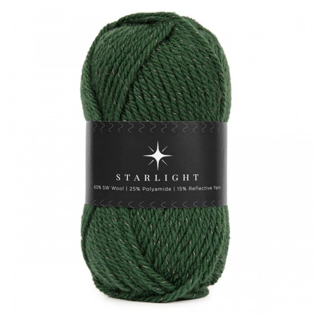 Yarn, Starlight, Hobbii, Wool, Hunter Green, #18 - Etsy