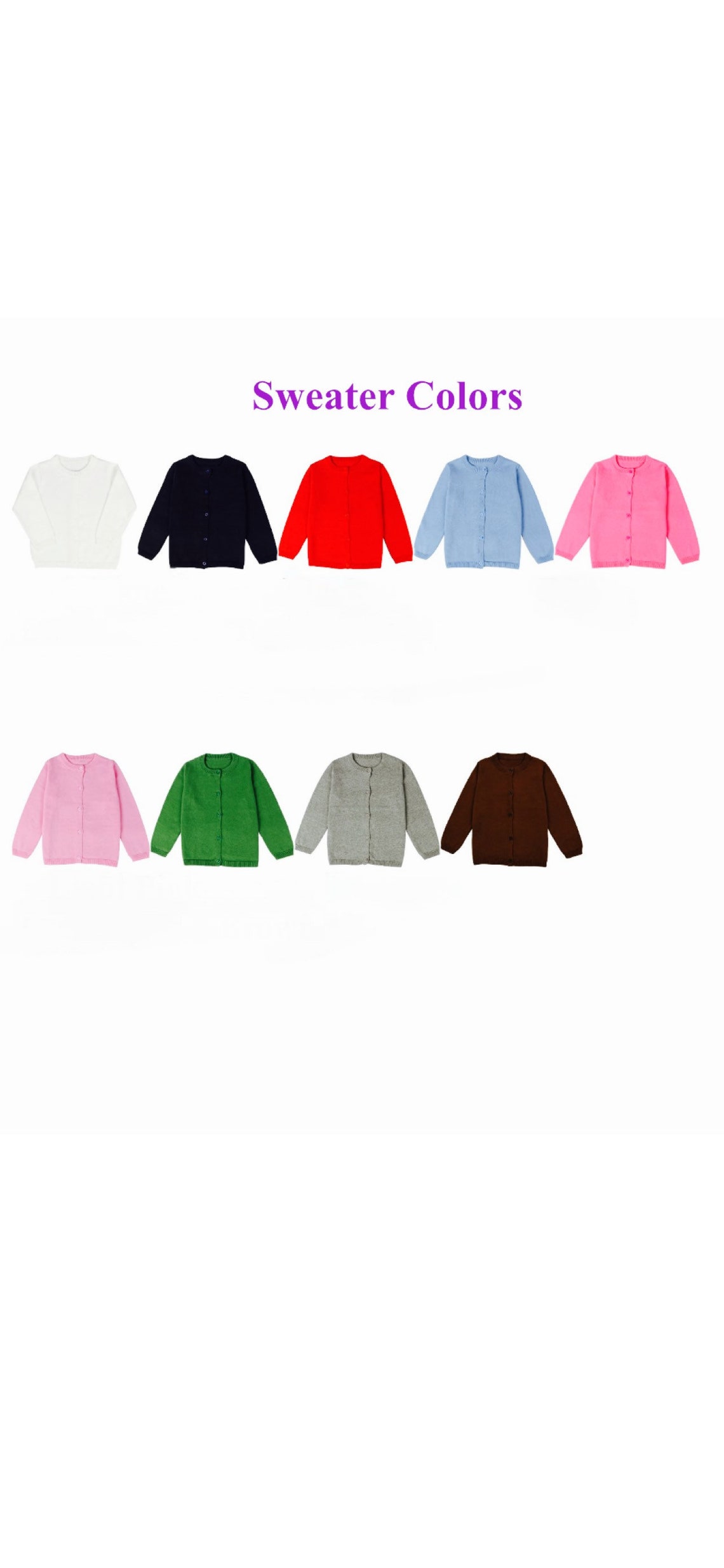 Unisex Monogrammed Button up Cardigan Sweater, Toddler Embroidered ...