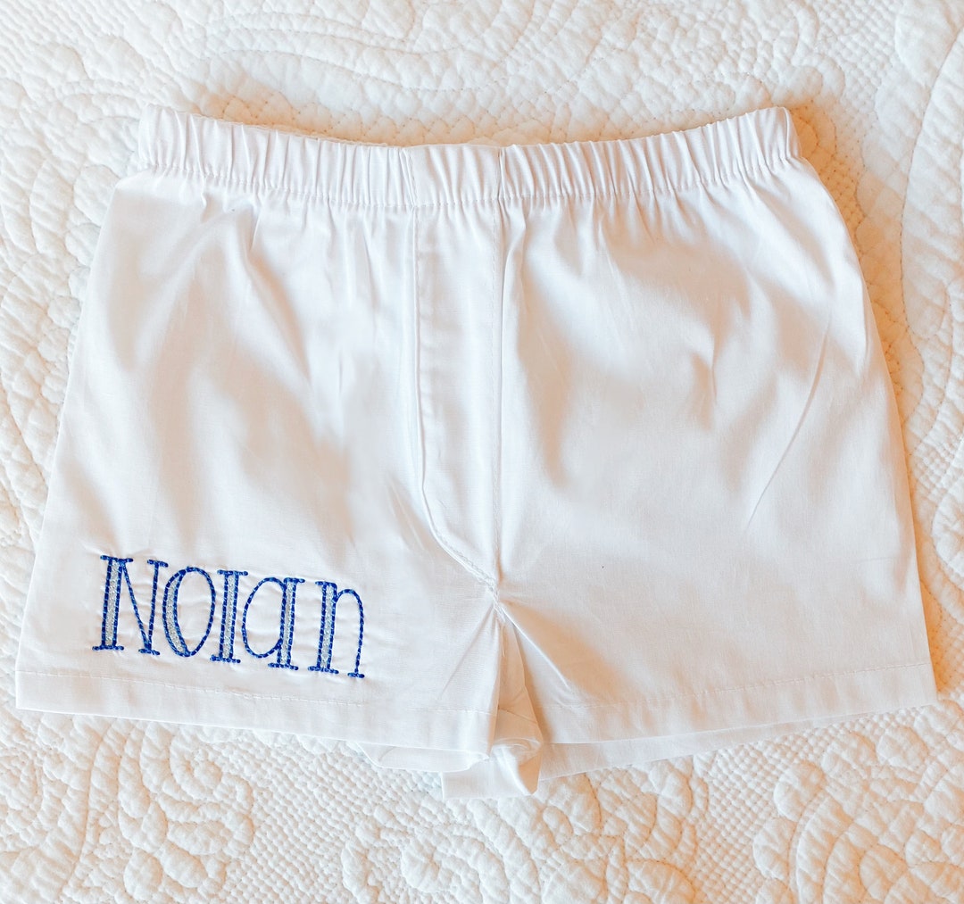 Personalized Embroidered Baby Boy Boxers, Beach Diaper Cover, Sizes 0 ...