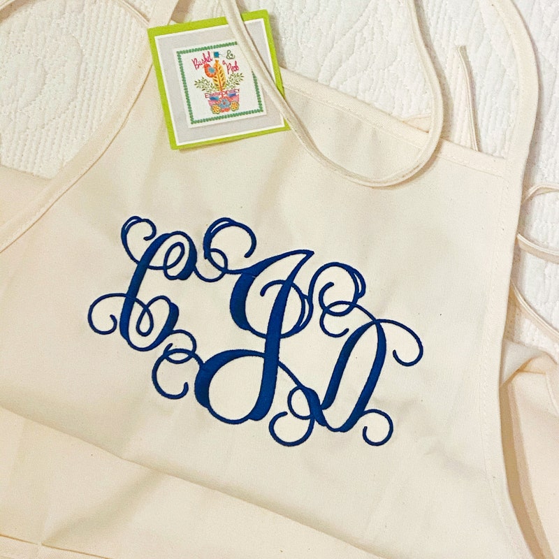 Monogrammed Aprons - Etsy