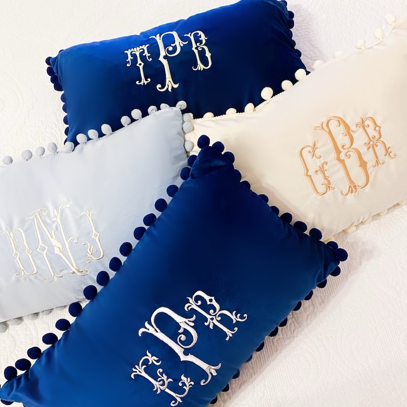 Monogram Pillow - Etsy