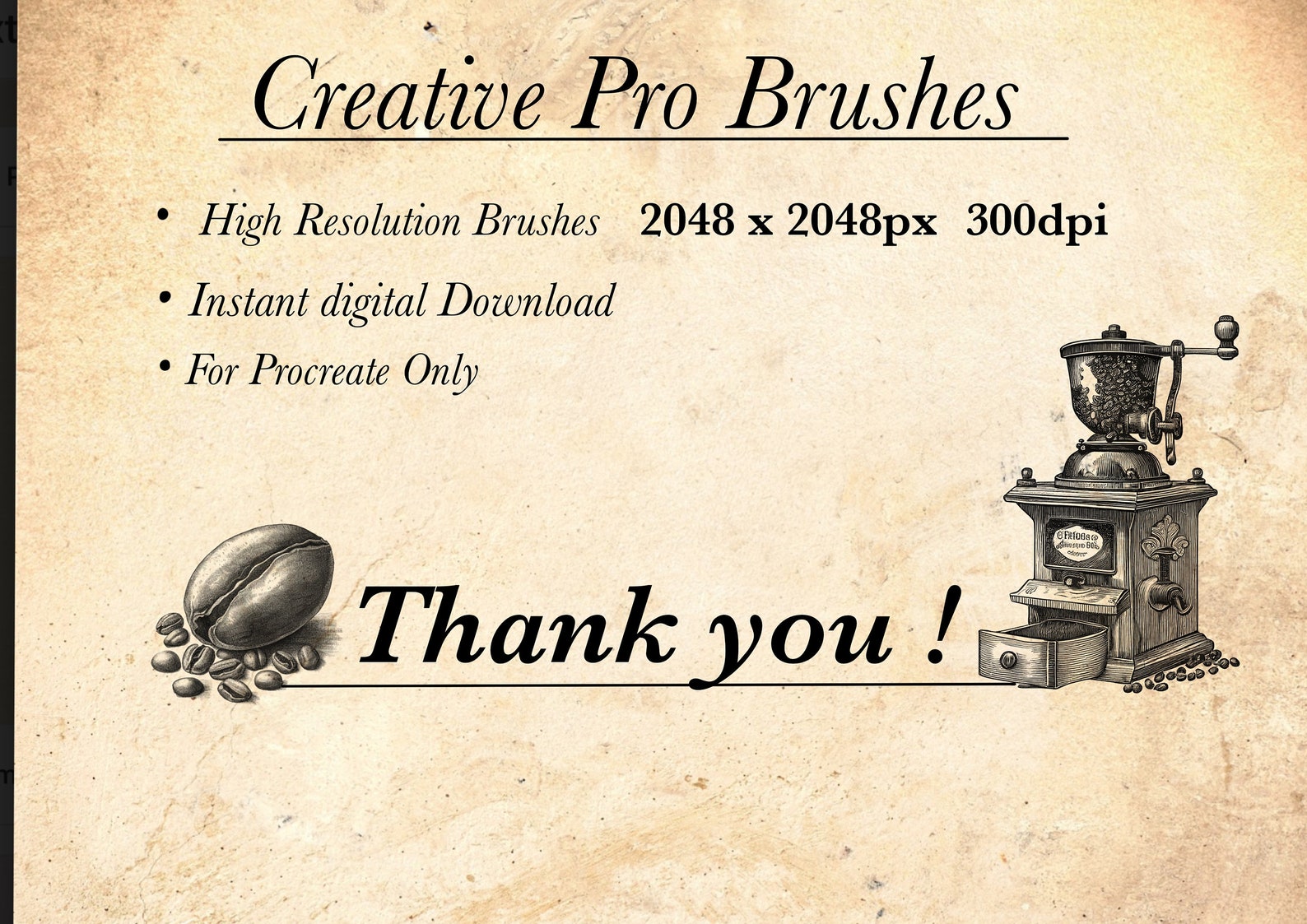 50 Coffee Tea & Pastry Procreate Stamps Brushes Coffee - Etsy