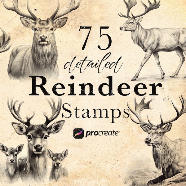 Deer Rubber Stamp - Etsy