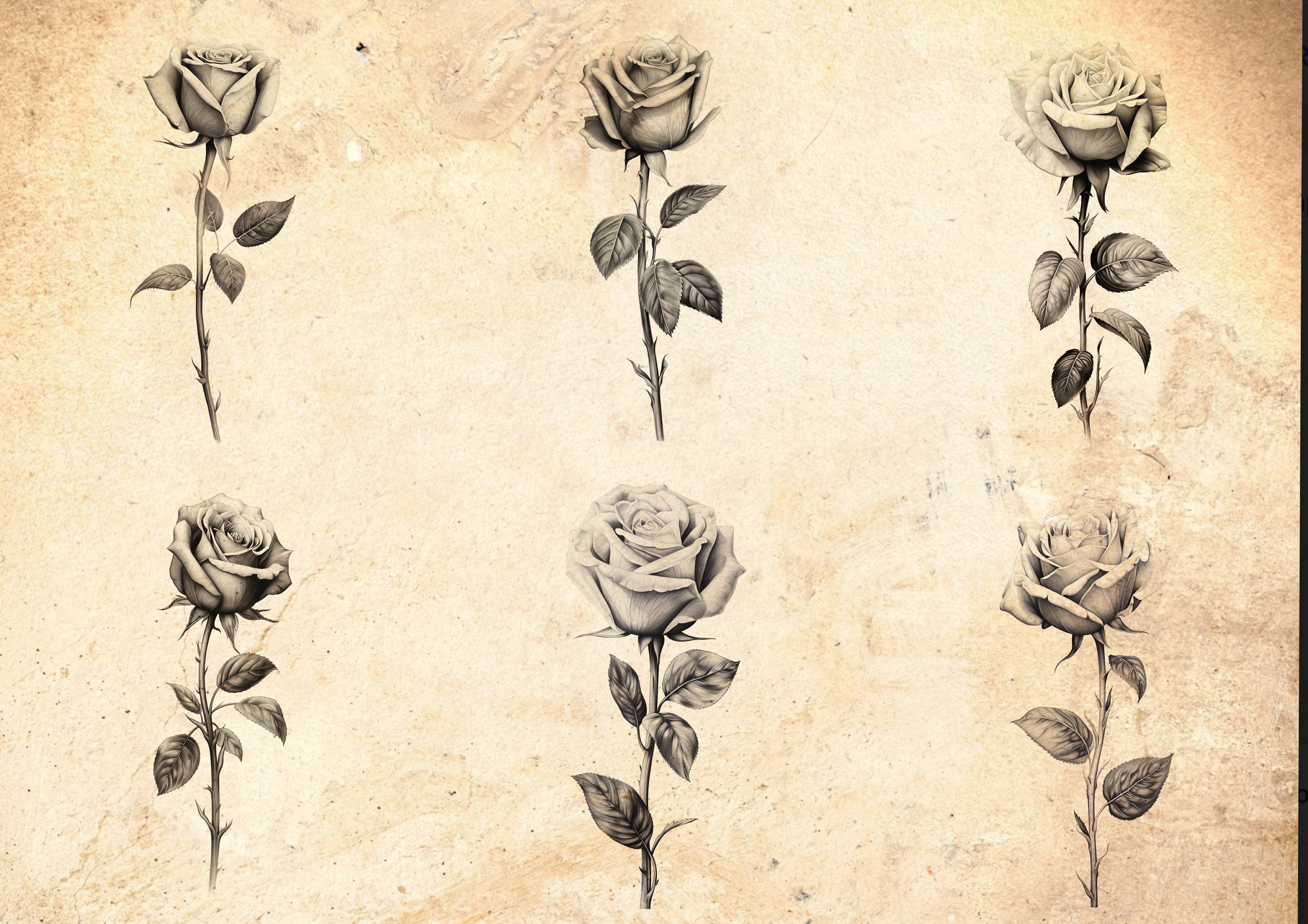 Rose Flower Procreate Stamp Brushes Roses Blossom Stamps - Etsy