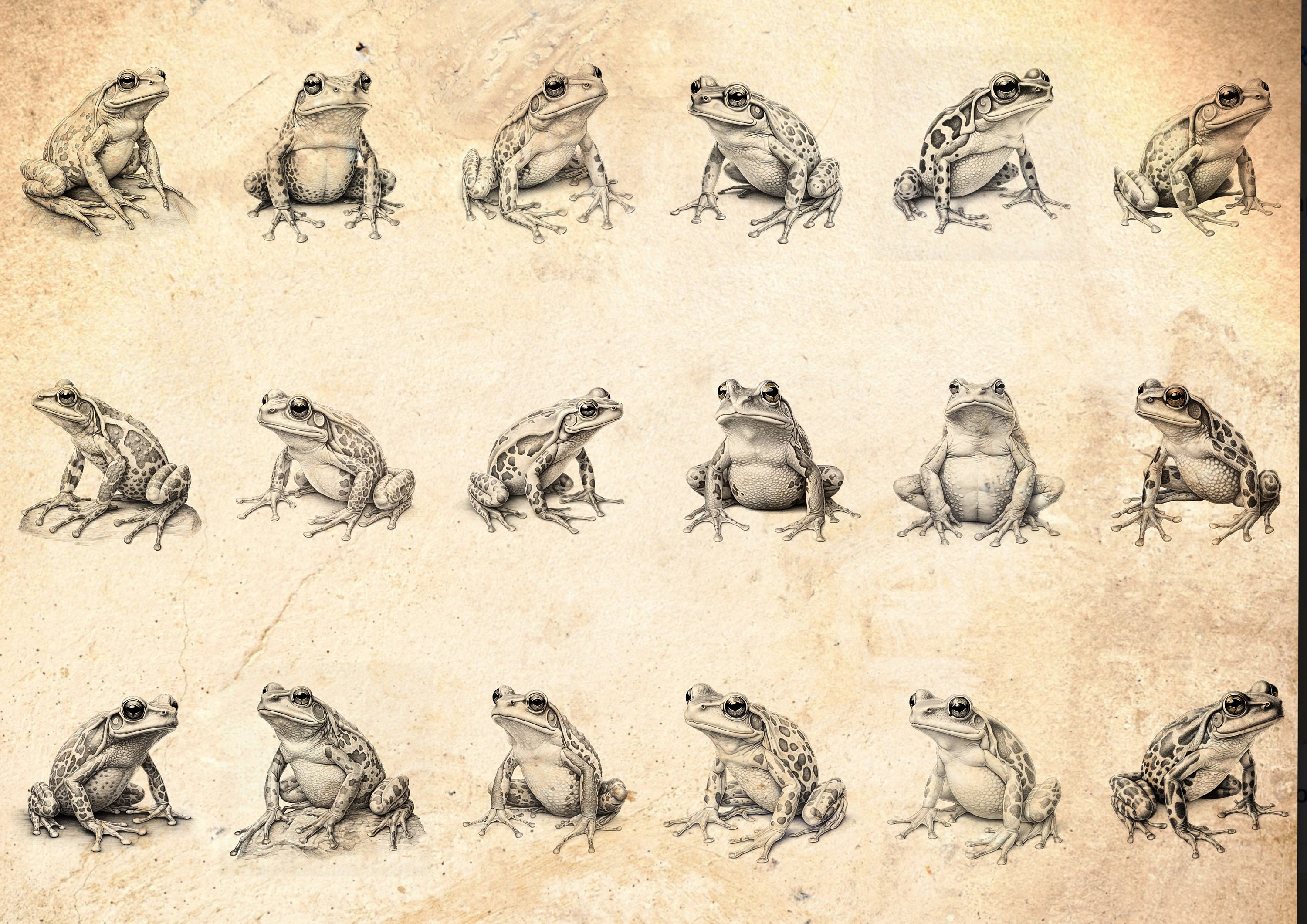 100 Frog Procreate Stamp Brushes Wildlife Amphibian - Etsy